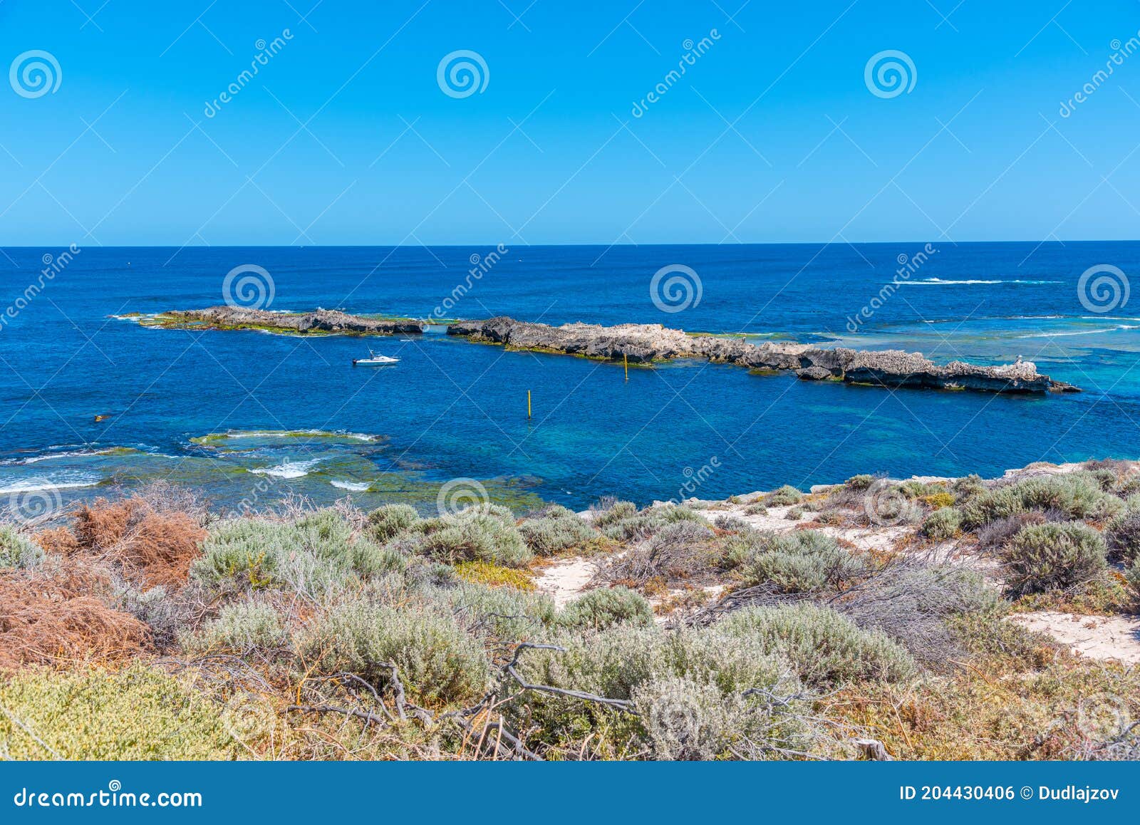 Cathedral Rocks at Rottnest Island in Australia Stock Photo - Image of ...