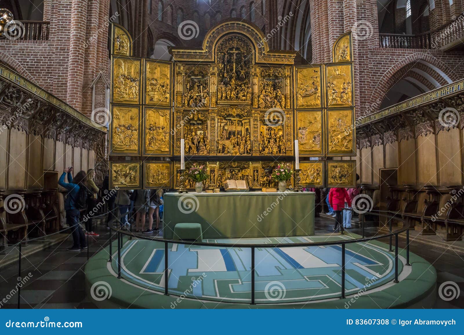 Cathedral in Roskilde, Denmark Editorial Stock Photo - Image of ...