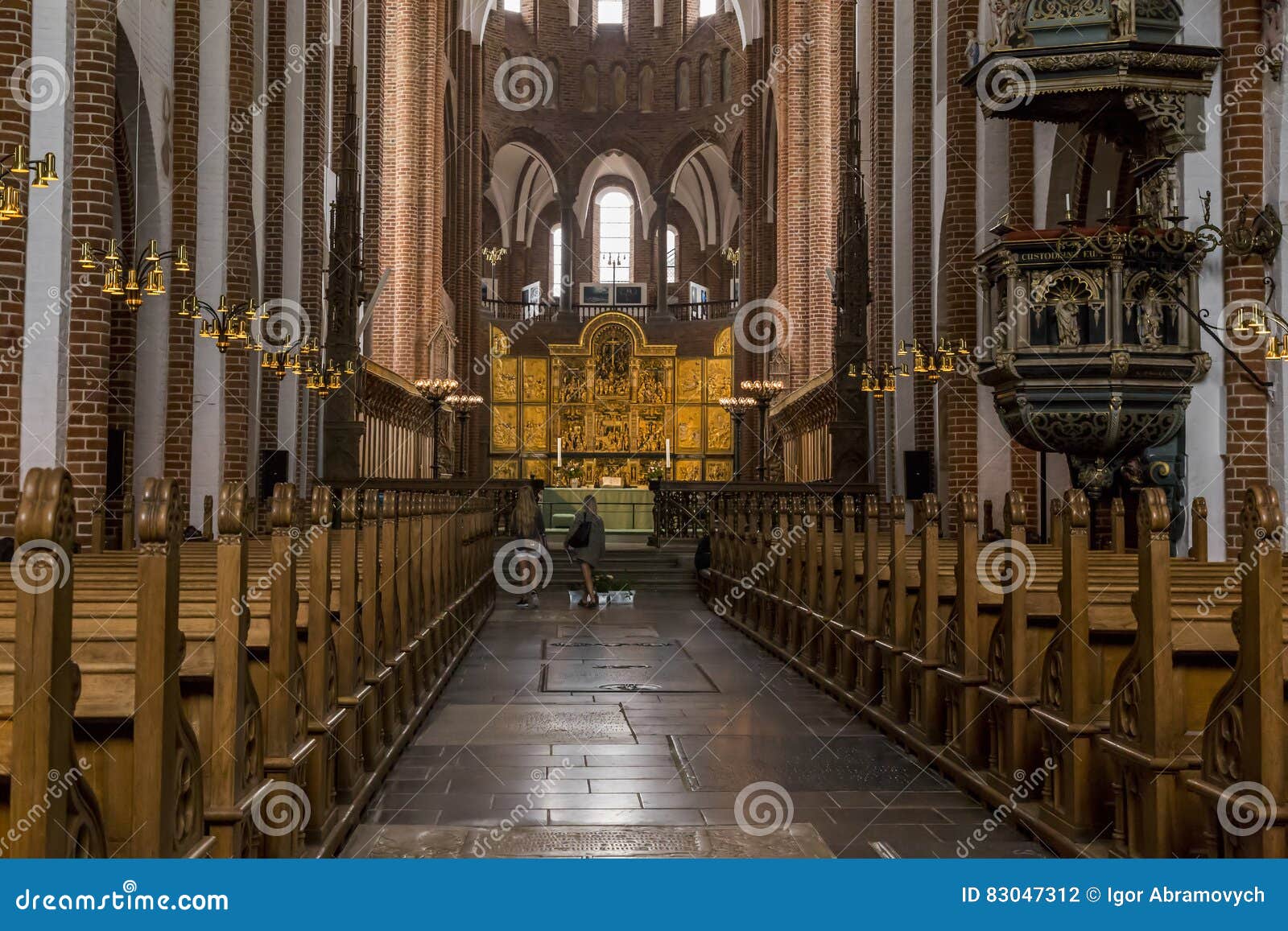 Cathedral in Roskilde, Denmark Editorial Photography - Image of culture ...