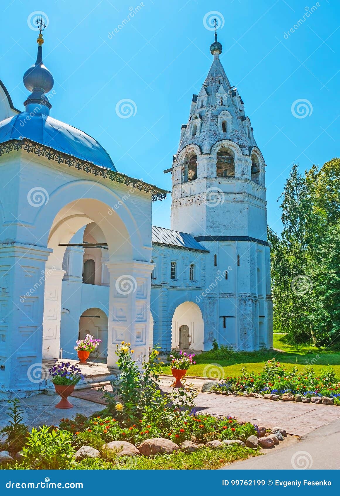 Cathedral`s Bell Tower of Suzdal Intercession Monastery Stock Image ...