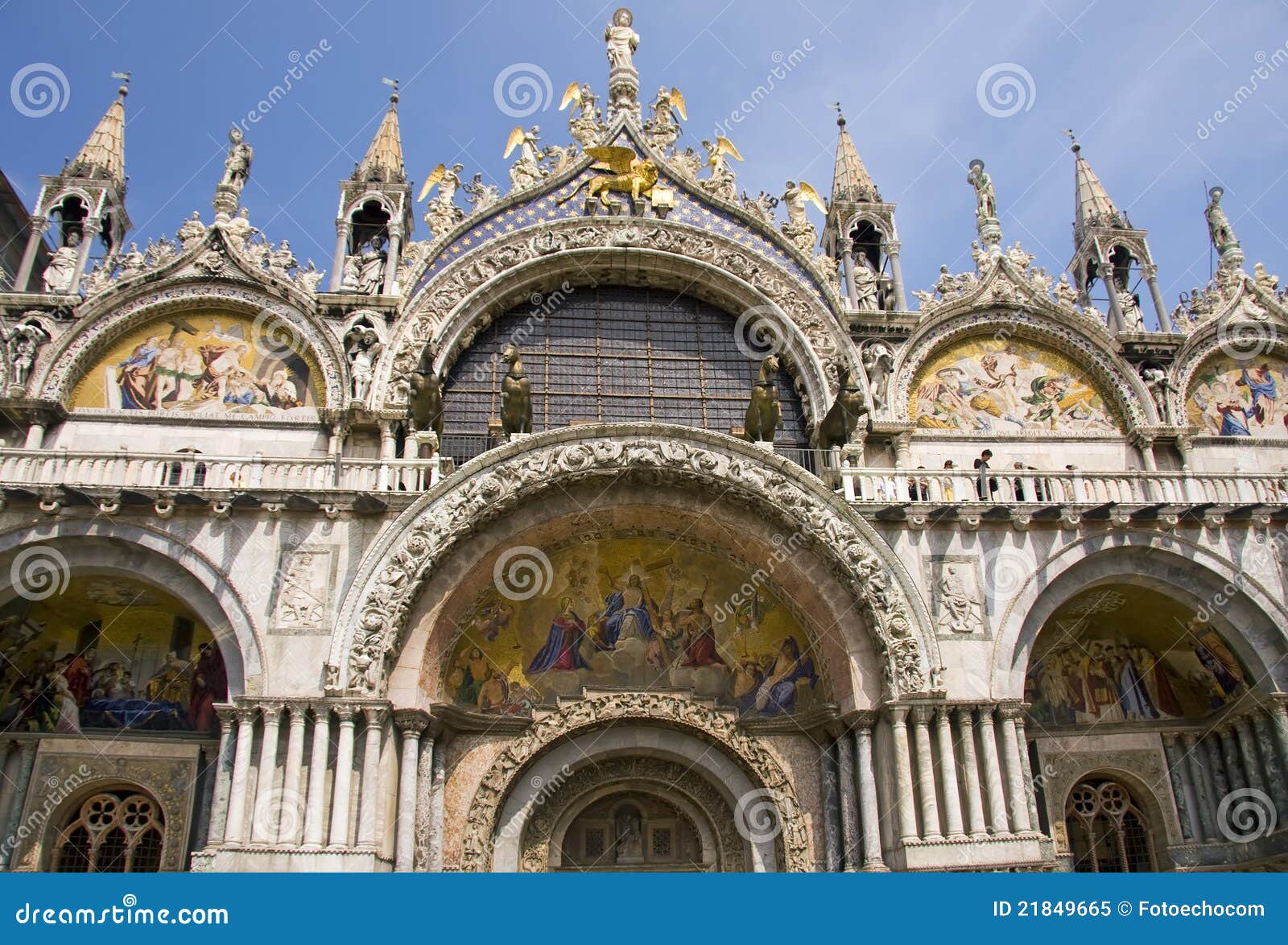 Cathedral on Saint Marcus Place in Venice Stock Image - Image of church ...