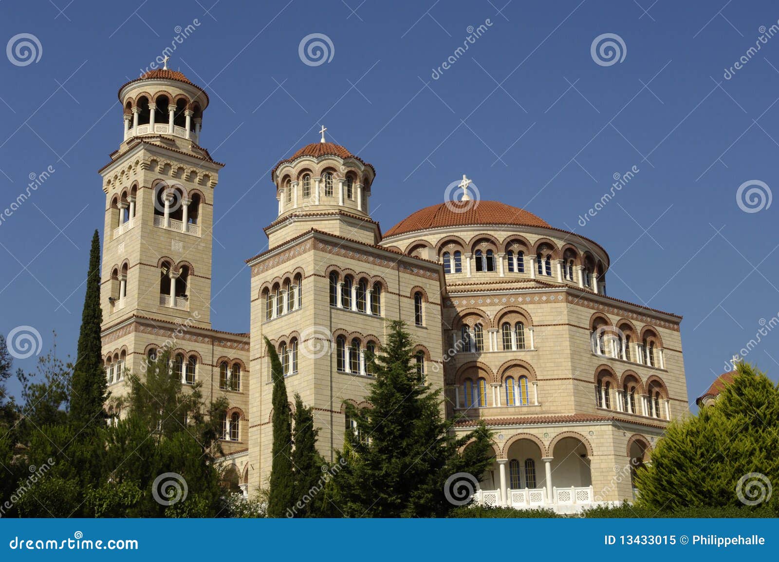 Cathedral of Saint Nectarios Stock Image - Image of prayer, aghios ...