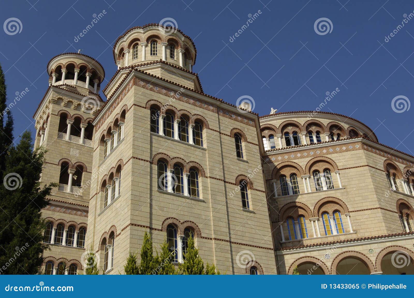 Cathedral of Saint Nectarios Stock Image - Image of prayer, tourism ...