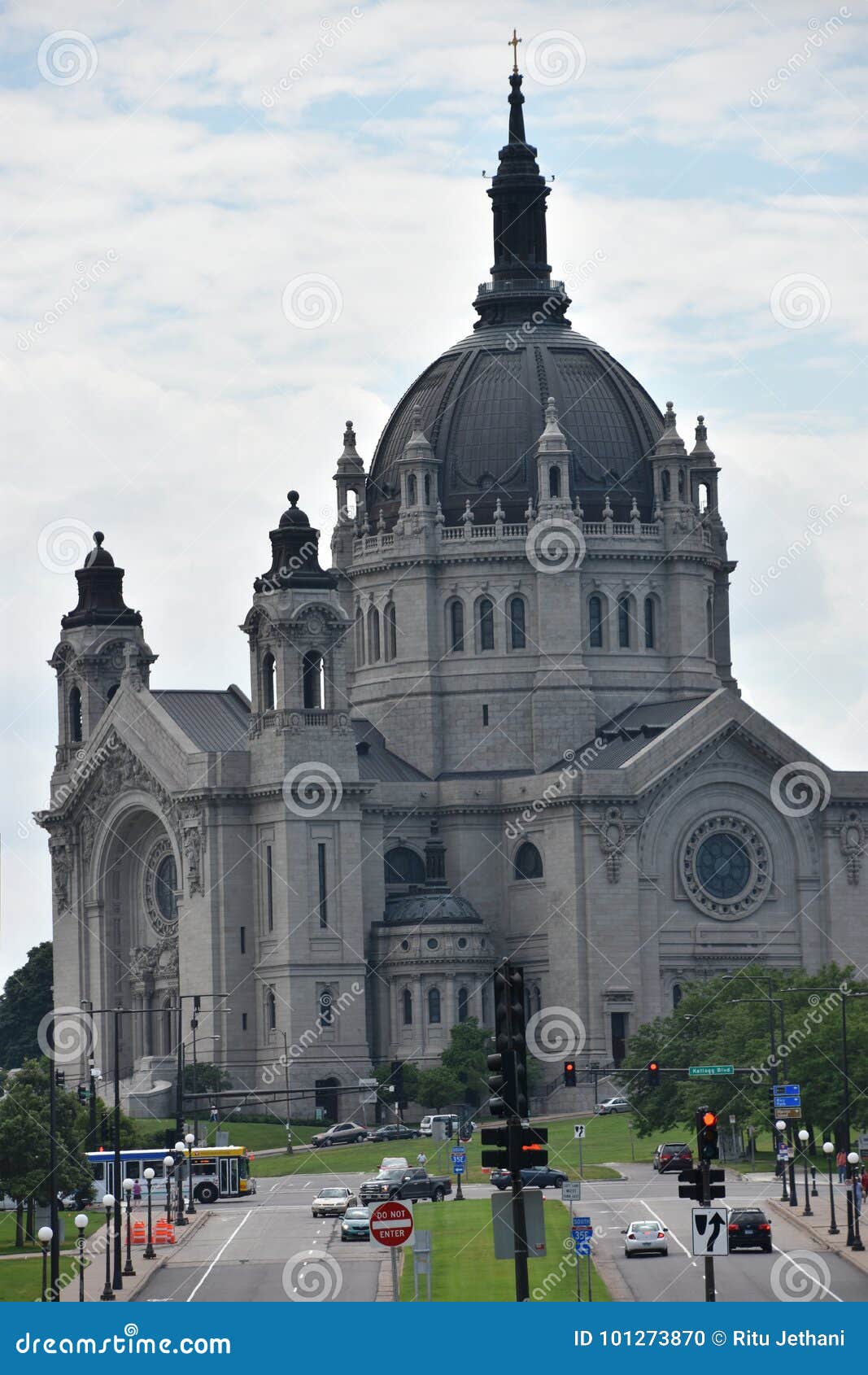 Cathedral of Saint Paul in Minnesota Editorial Image - Image of ...