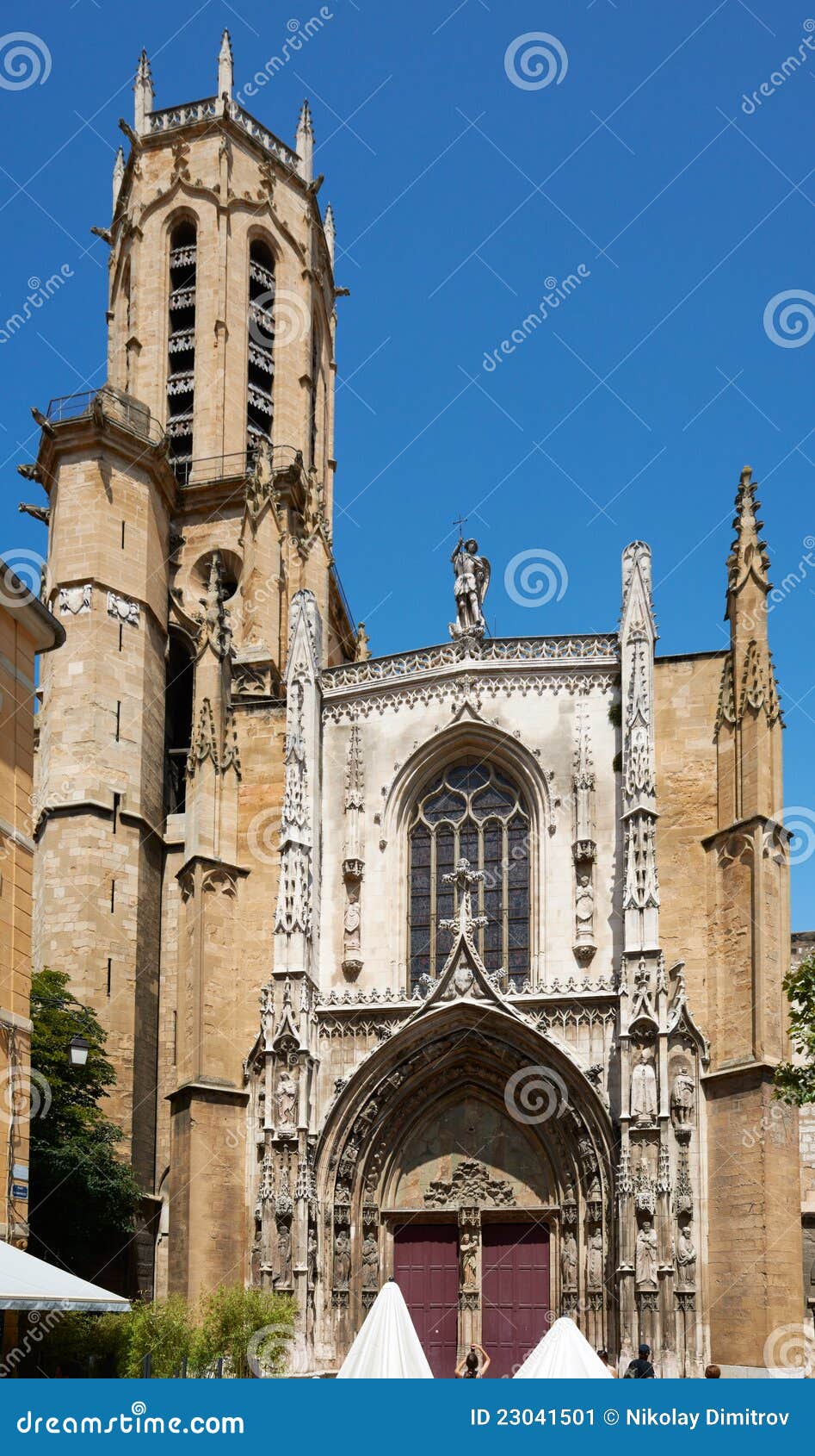 Cathedral Saint-Sauveur in Aix En Provence Stock Image - Image of ...