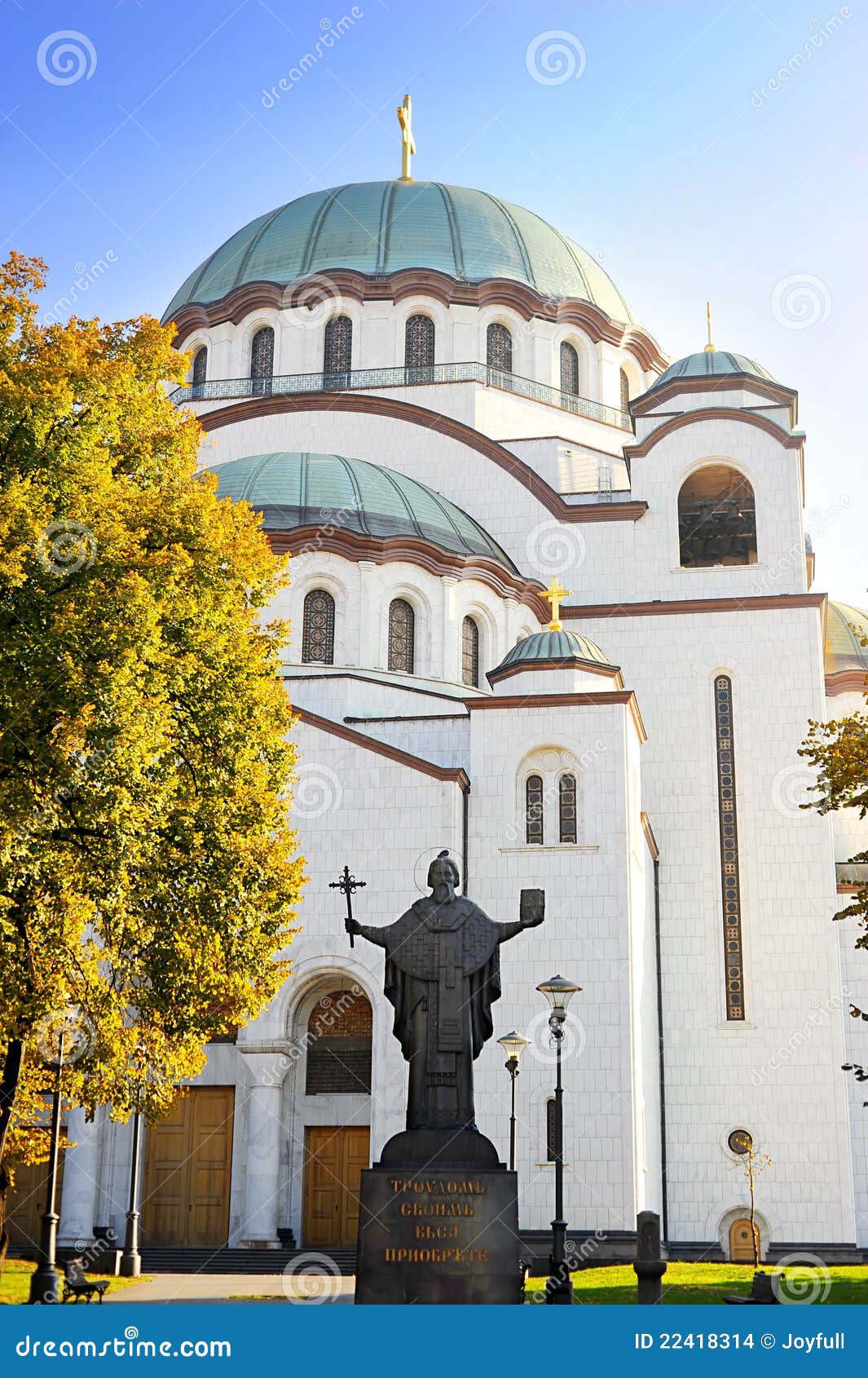 Cathedral of Saint Sava stock photo. Image of cross, beograd - 22418314