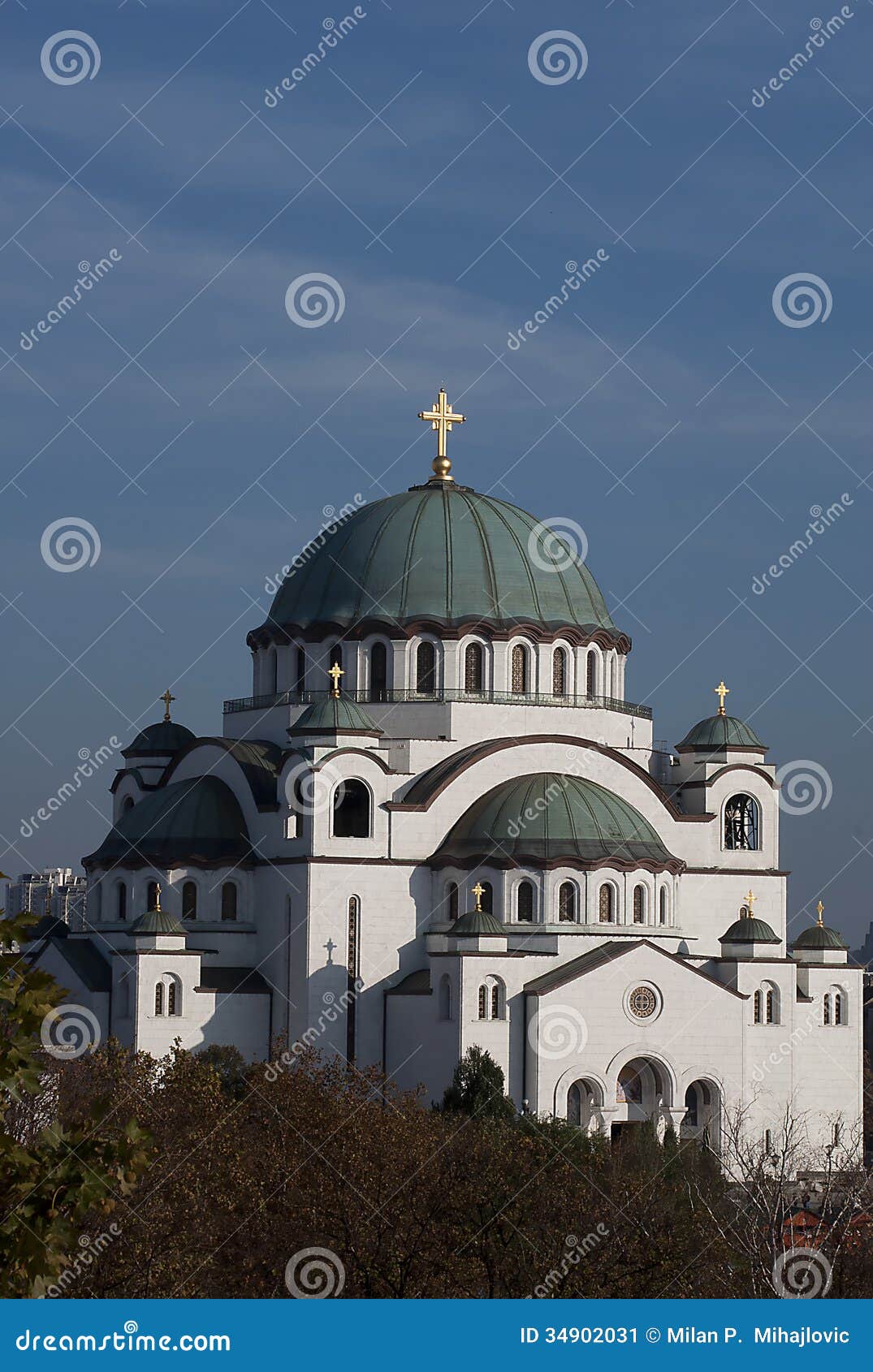 Cathedral of Saint Sava stock image. Image of black, dome - 34902031