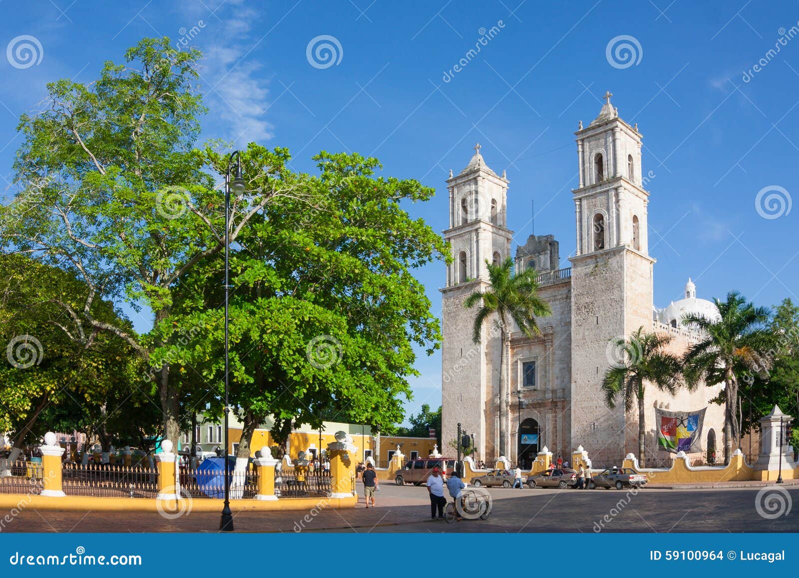 Cathedral of San Ildefonso Merida Capital of Yucatan Mexico Editorial ...