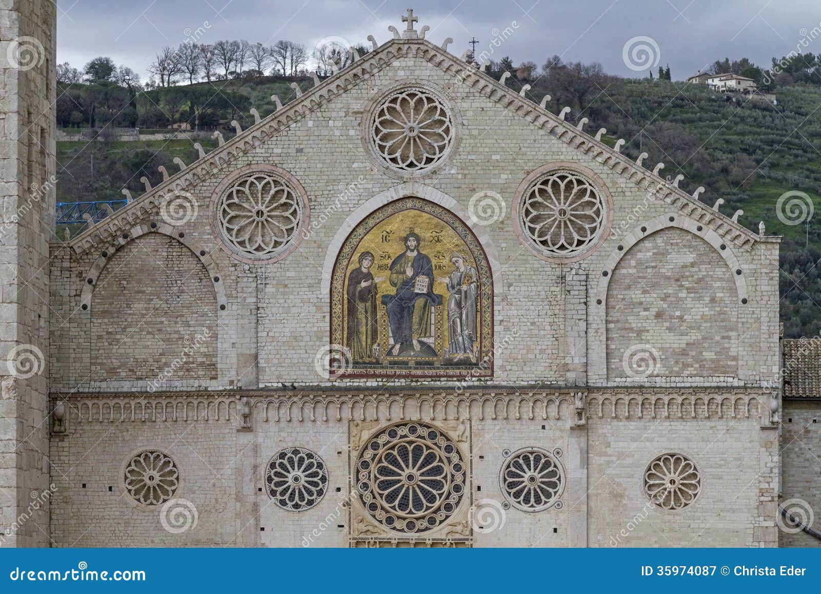 Gable Cathedral. Wat Chalerm Phrakait.Thailand. Stock Image ...