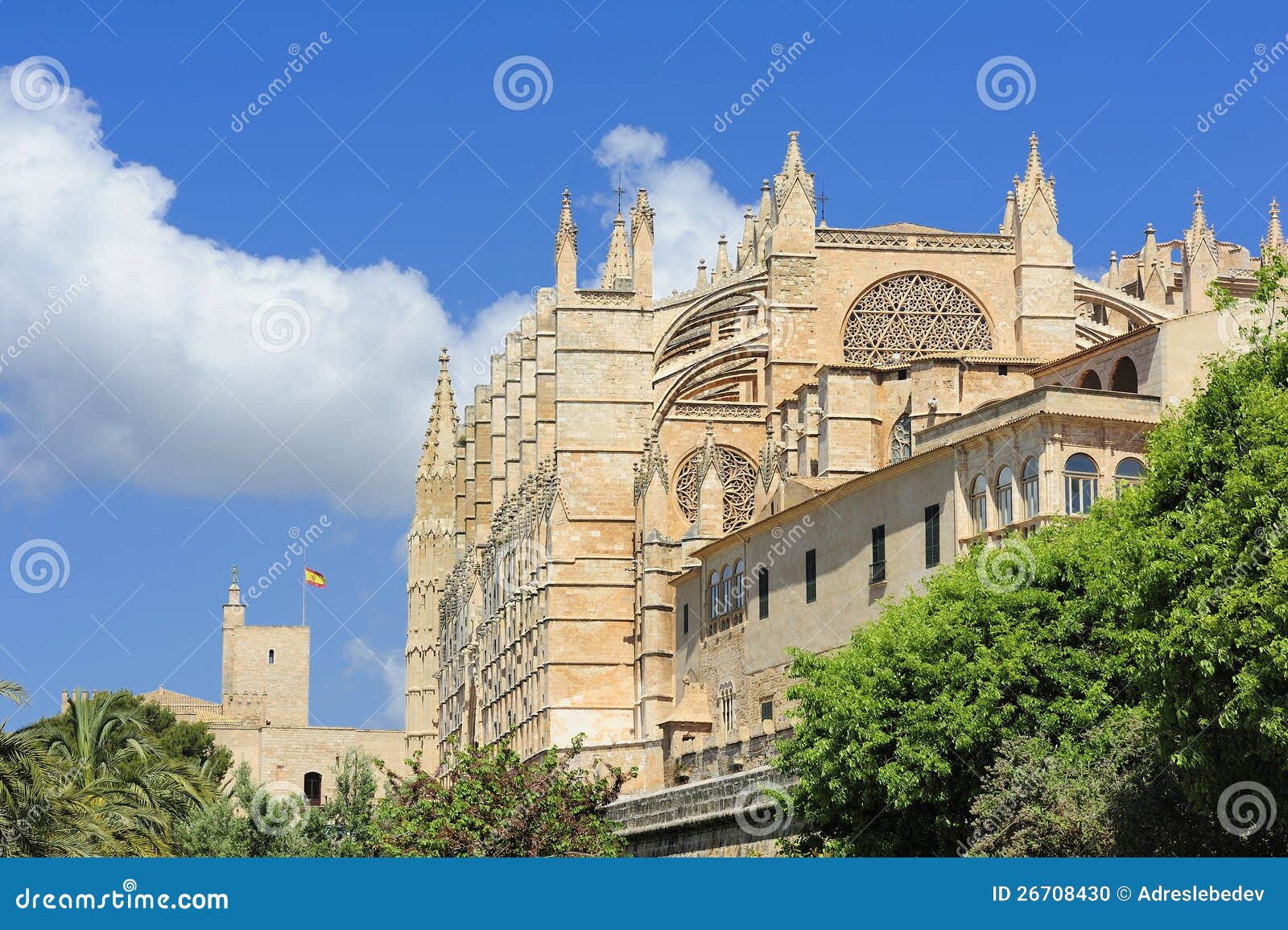 The Cathedral of Santa Maria in Palma De Majorca Stock Photo - Image of ...