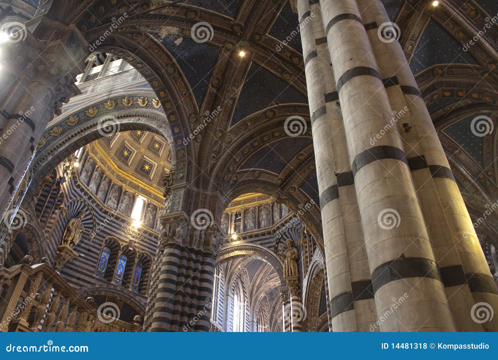 Cathedral in Siena Interior Stock Photo - Image of cathedral ...