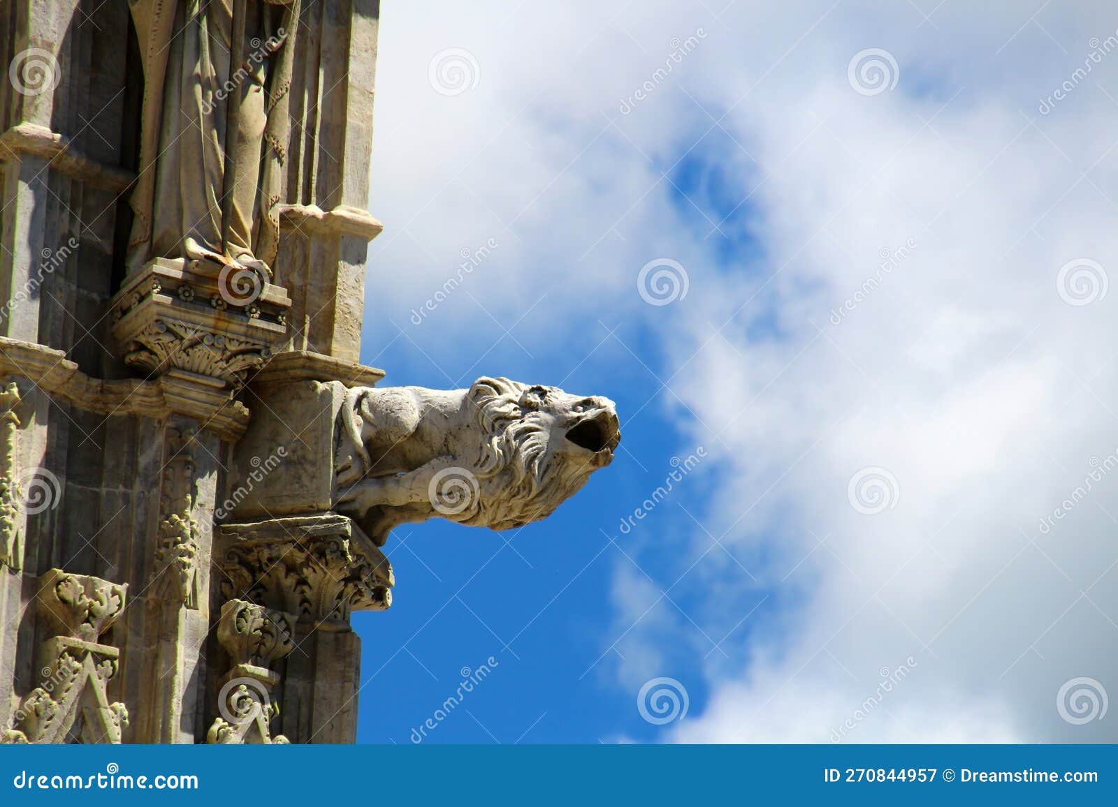 Gargoyle of Cathedral of Siena, Italy Stock Image - Image of basilica ...