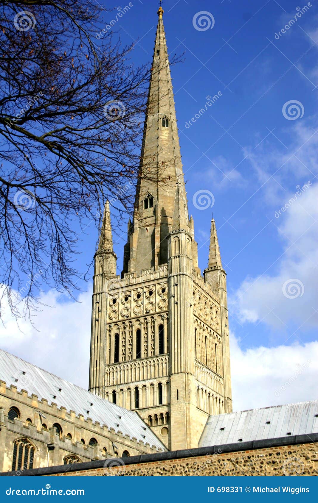 Cathedral spire stock image. Image of medieval, stone, brick - 698331