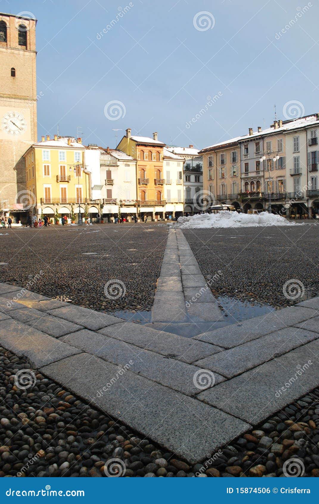 Cathedral Square, Lodi, Italy Stock Photo - Image of huge, christianity ...