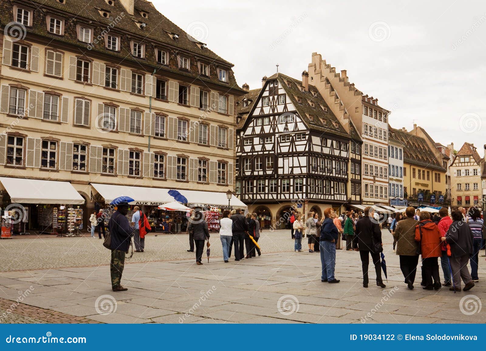 The Cathedral Square in Strasbourg Editorial Photography - Image of ...