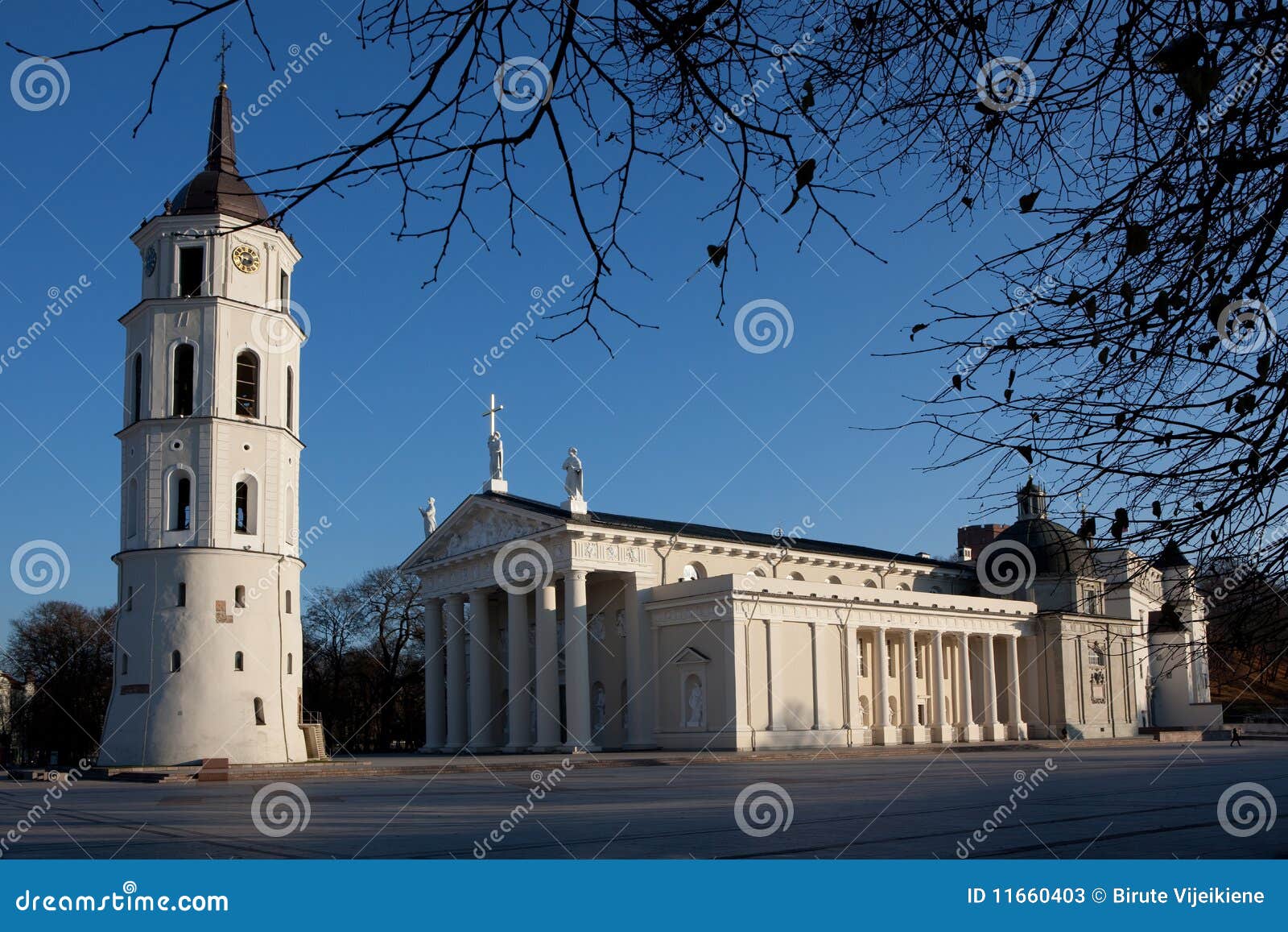 Cathedral Square in Vilnius Stock Image - Image of europe, architecture ...
