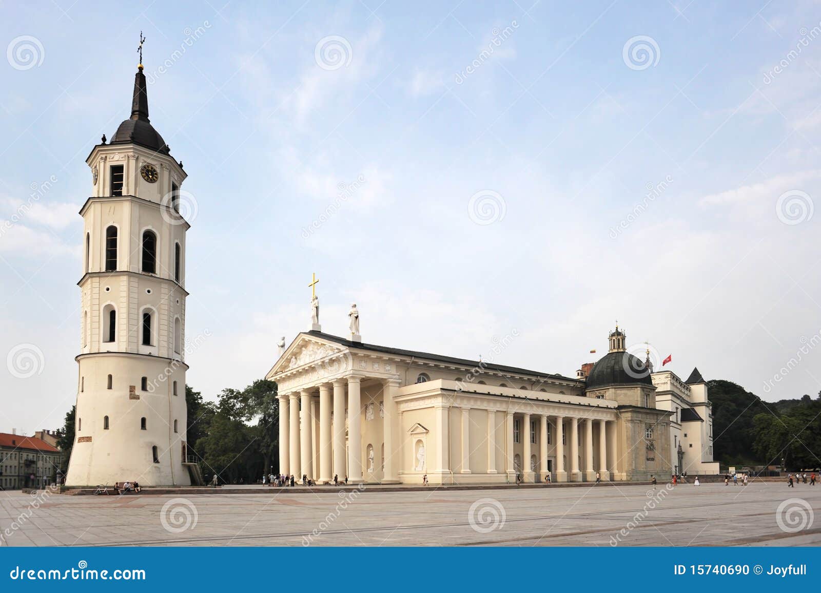 Cathedral Square in Vilnius Stock Photo - Image of lithuanian, city ...