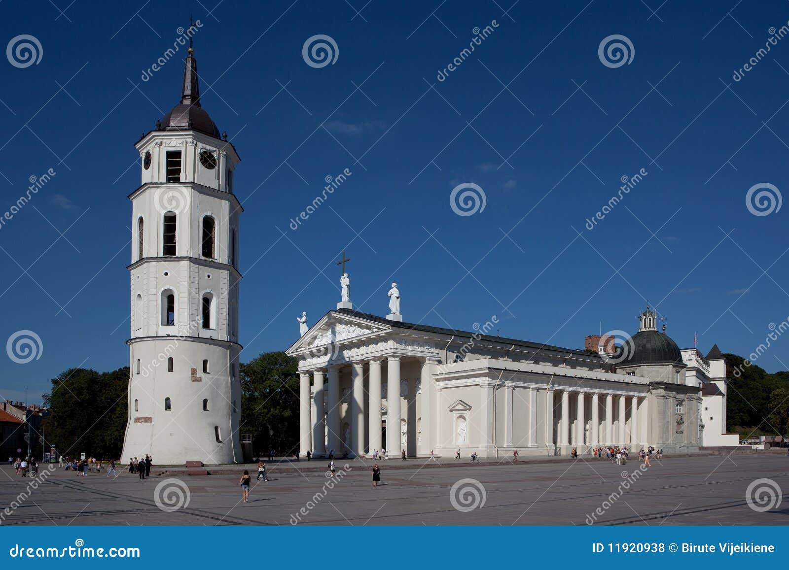 Cathedral Square in Vilnius, Lithuania Stock Photo - Image of building ...