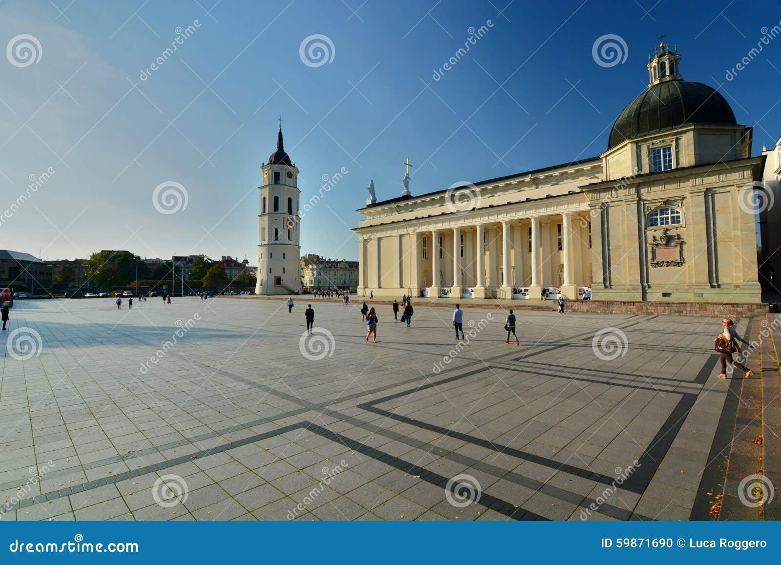 Cathedral Square. Vilnius. Lithuania Editorial Image - Image of capital ...