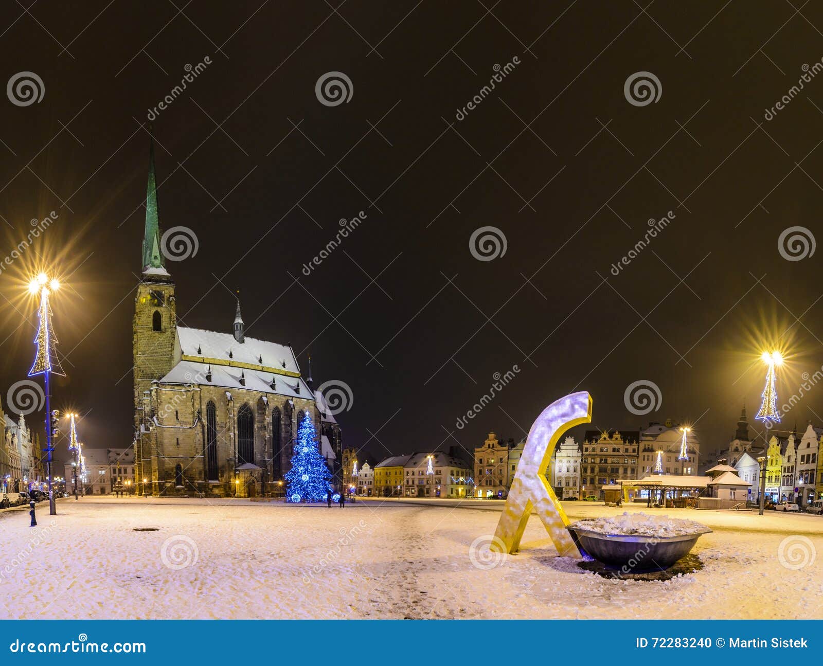 Cathedral of St. Bartholomew (Pilsen) Editorial Image - Image of ...