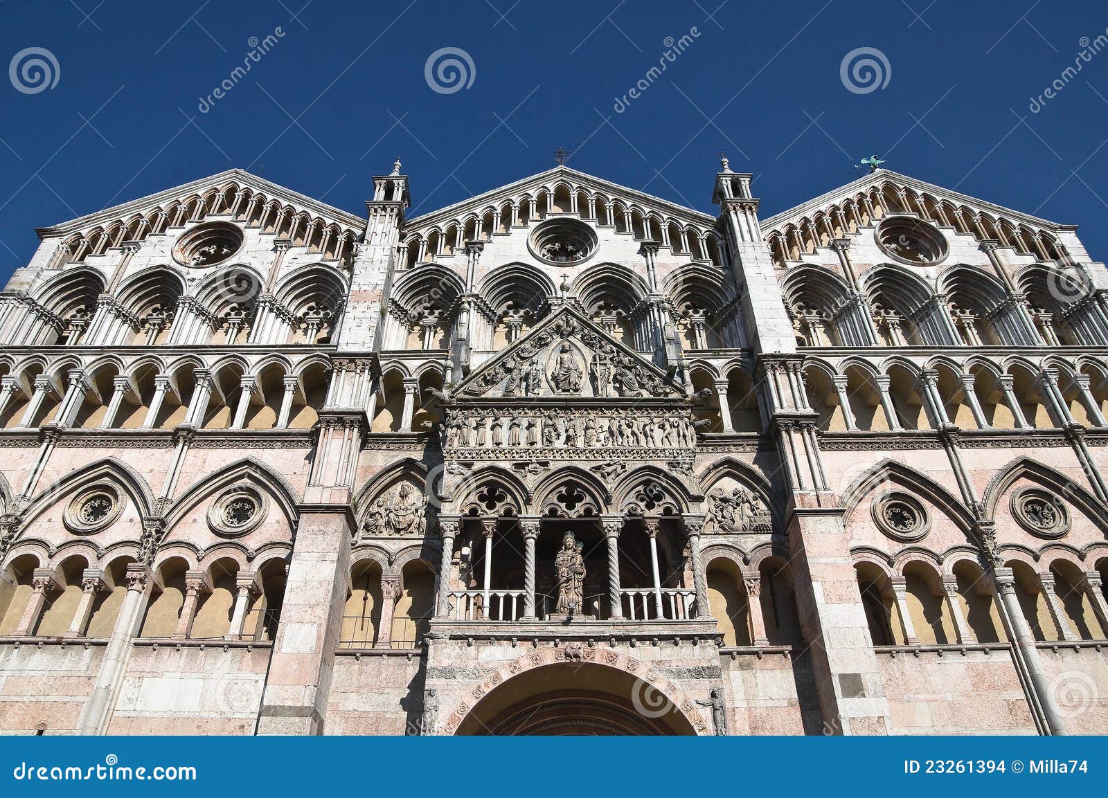 Cathedral of St. George. Ferrara. Emilia-Romagna Stock Photo - Image of ...