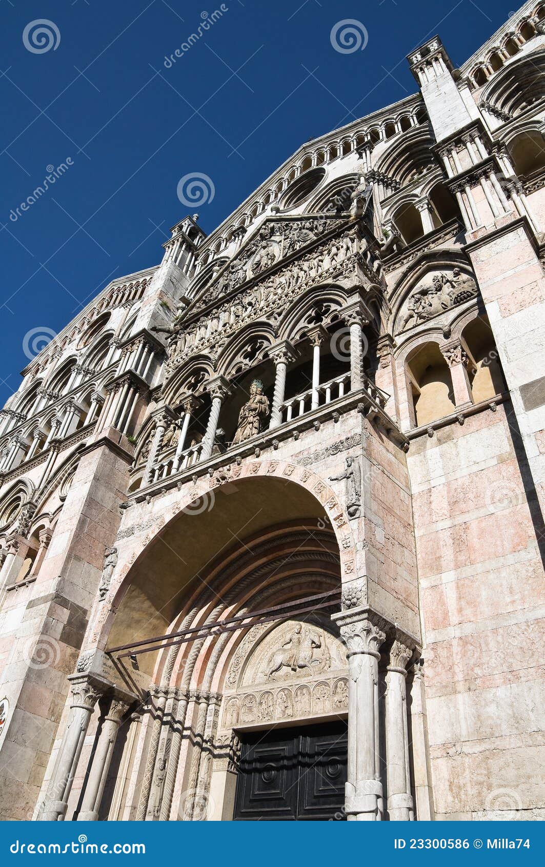 Cathedral of St. George. Ferrara. Emilia-Romagna Stock Photo - Image of ...