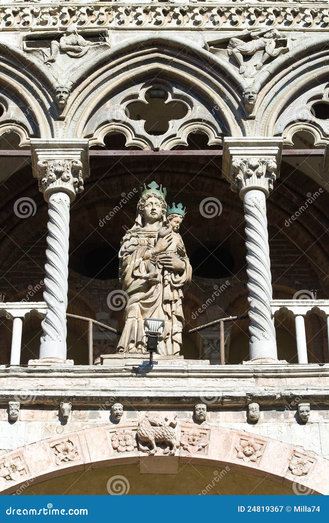 Cathedral of St. George. Ferrara. Emilia-Romagna. Stock Image - Image ...