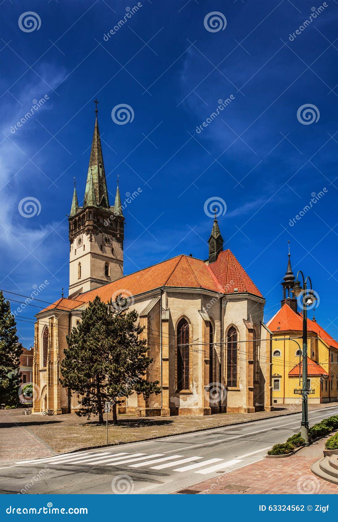 Cathedral of St.Nicholas in Presov Stock Photo - Image of nicholas ...