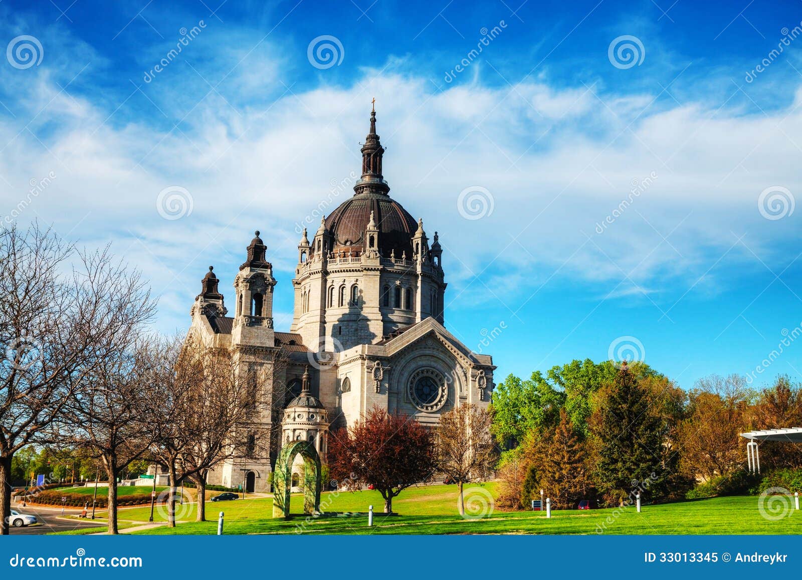 Cathedral of St. Paul, Minnesota Stock Image - Image of marble ...