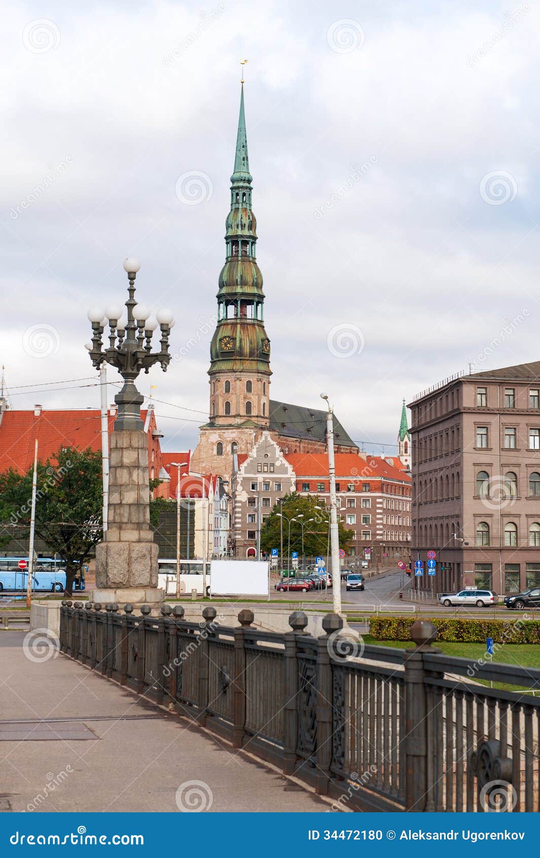 Cathedral of St. Peter stock photo. Image of riga, baltic - 34472180