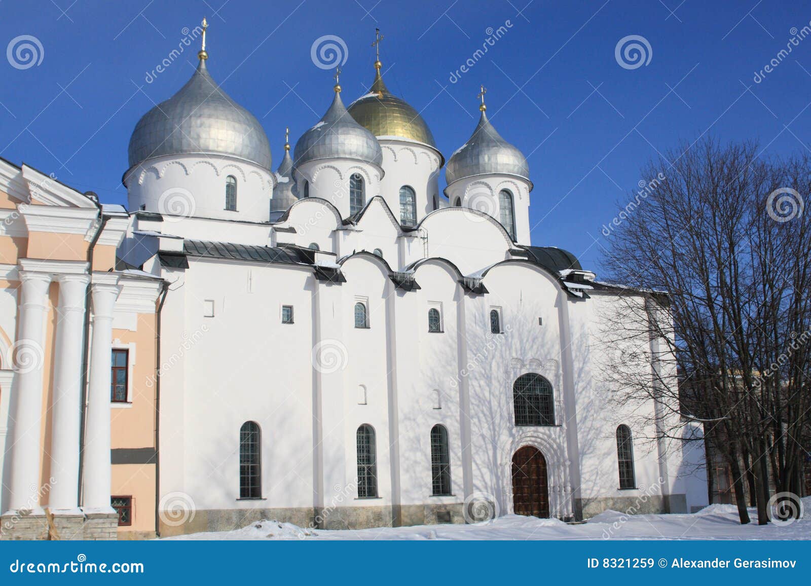 The Cathedral of St. Sophia in Novgorod Stock Image - Image of faith ...