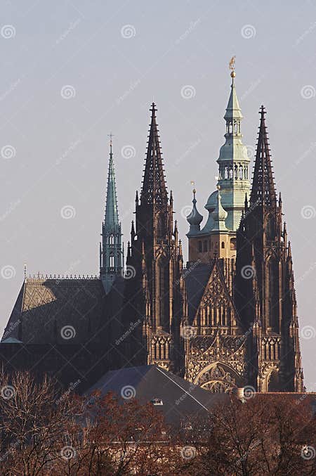 Cathedral of St Vitus stock image. Image of city, relic - 4241319