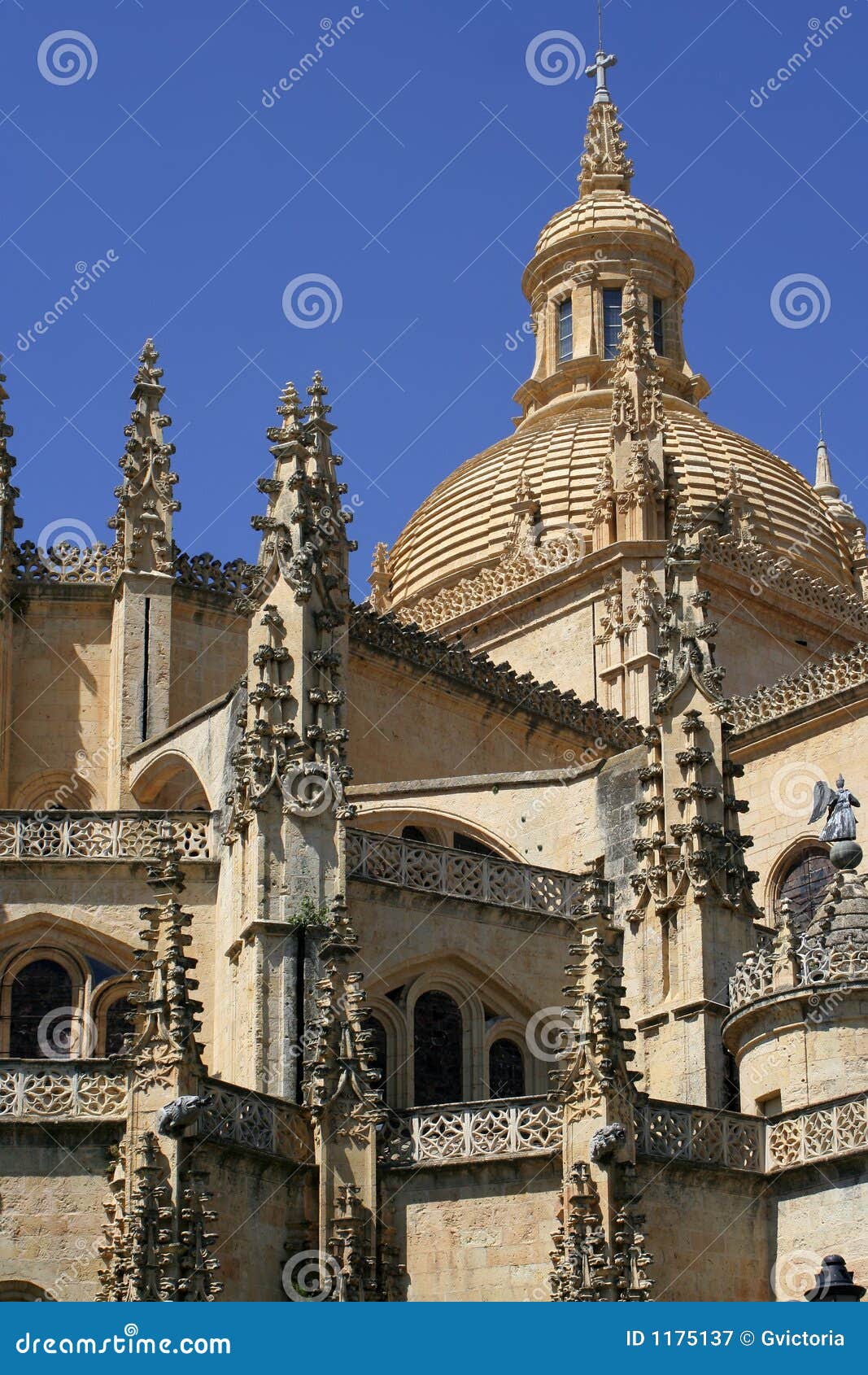Cathedral steeples stock image. Image of view, segovia - 1175137