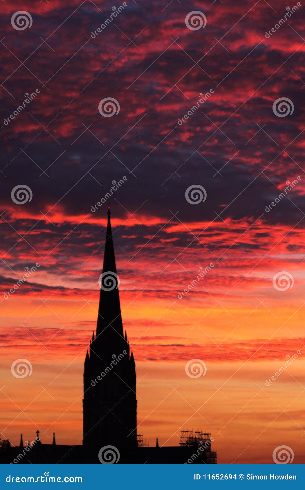 Cathedral in sunset stock photo. Image of ancient, wiltshire - 11652694