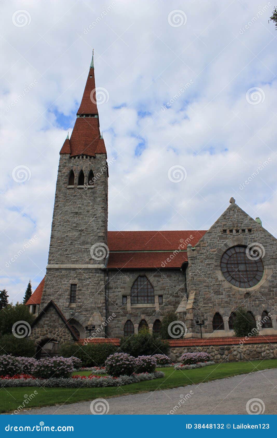 Cathedral Tampere stock photo. Image of tampere, brick - 38448132
