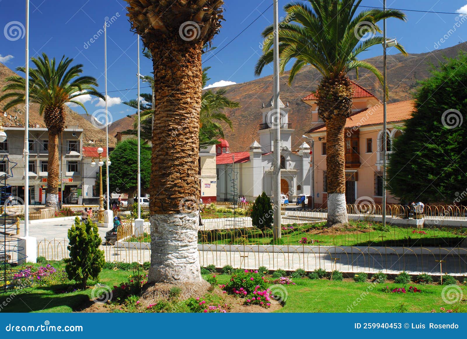 Cathedral of Tarma - Peru editorial stock photo. Image of estate ...