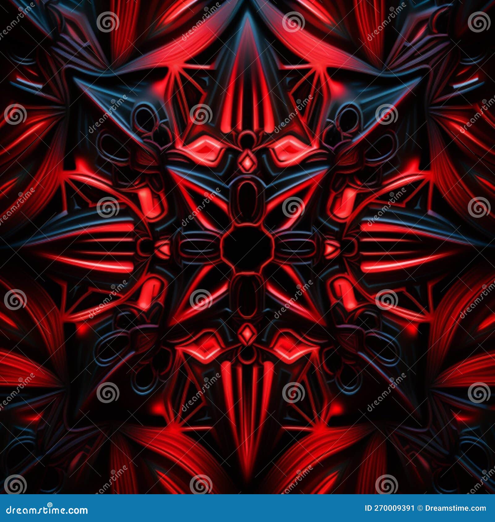 Cathedral Themed Pattern with Red and Black Colors Stock Illustration ...