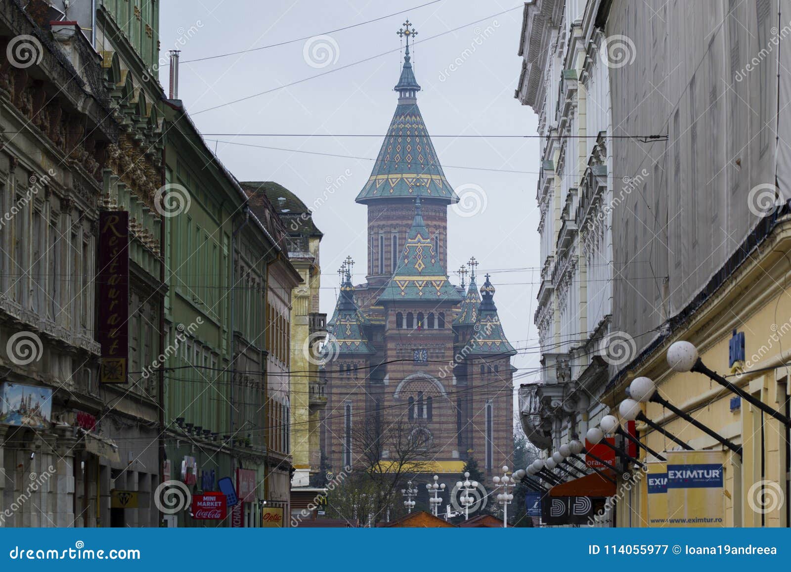 Cathedral in Timisoara, Romania City Center Editorial Photography ...