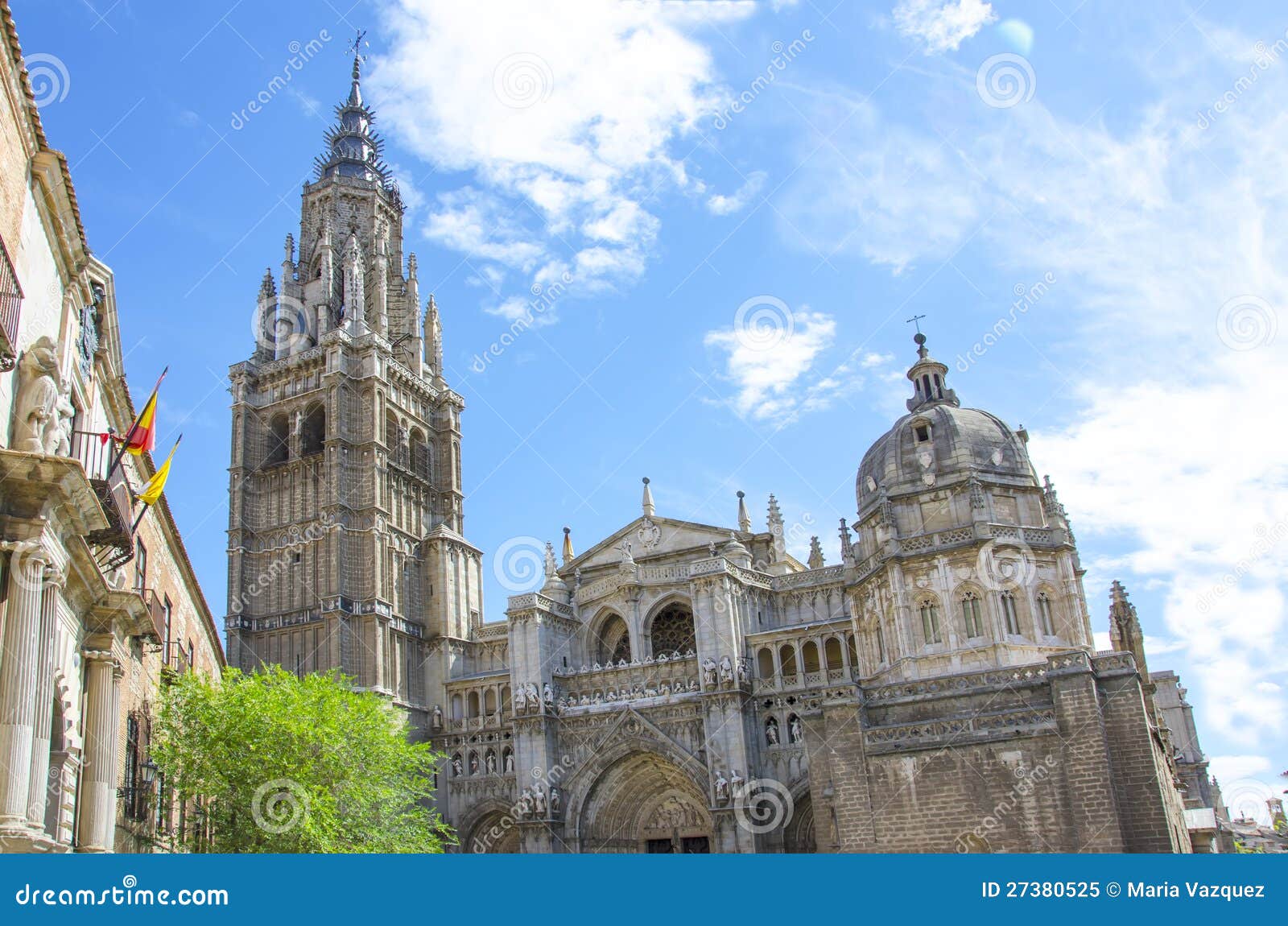 Cathedral of Toledo, Spain stock image. Image of photograph - 27380525