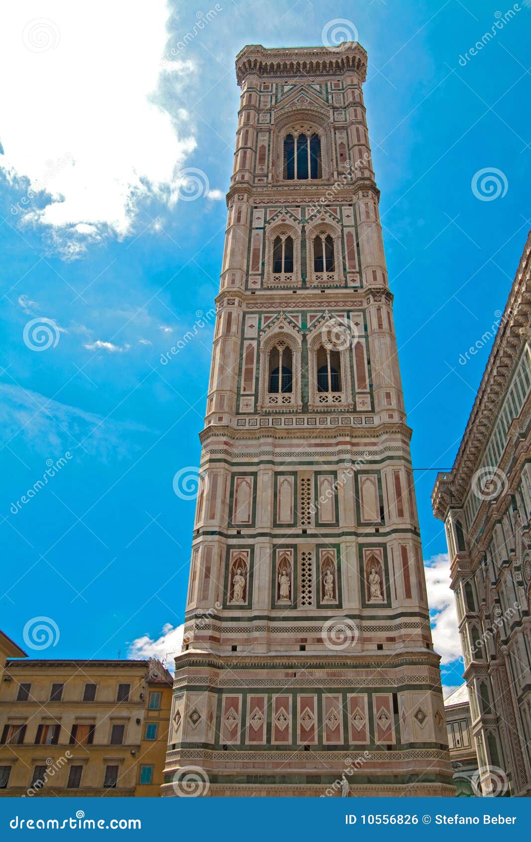 Cathedral Tower of Florence Stock Photo - Image of holiday, fiore: 10556826