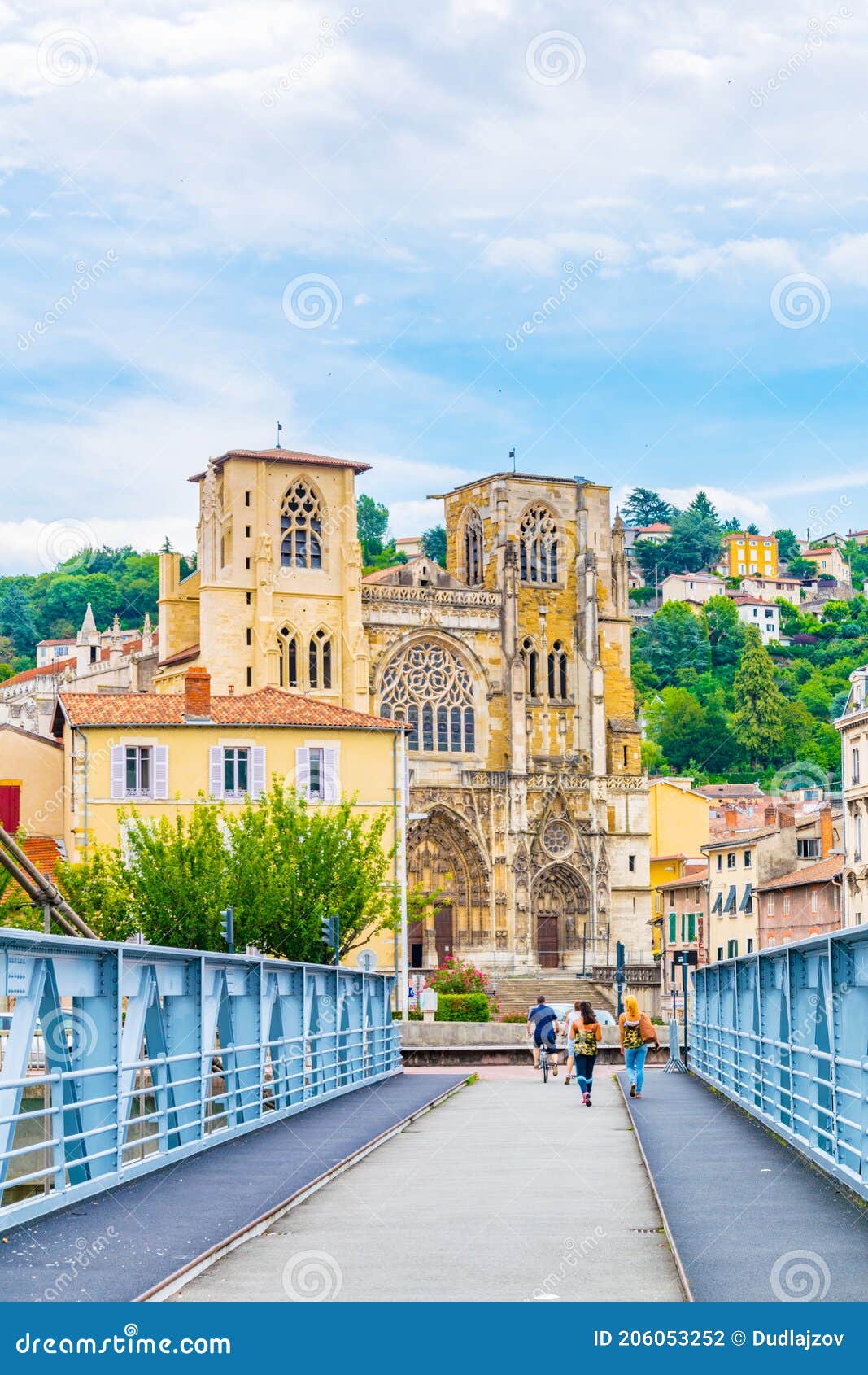 Cathedral in Vienne, France Editorial Photography - Image of facade ...