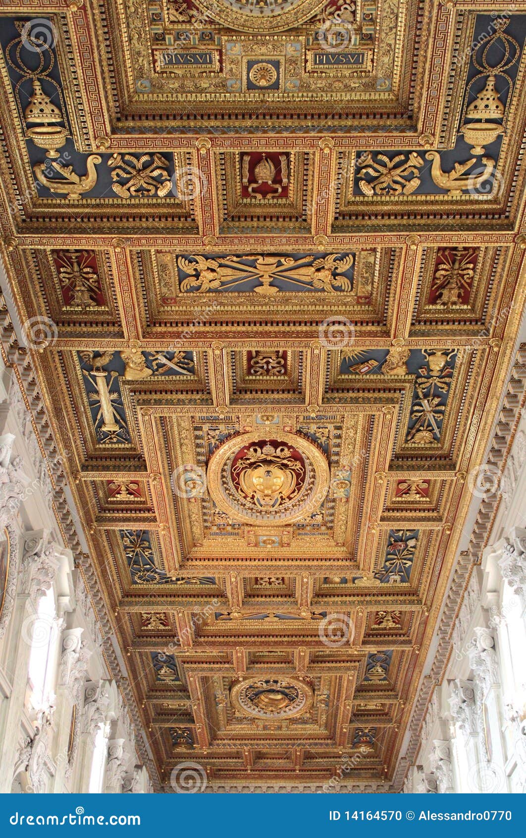 Cathedral wood ceiling editorial image. Image of rome - 14164570