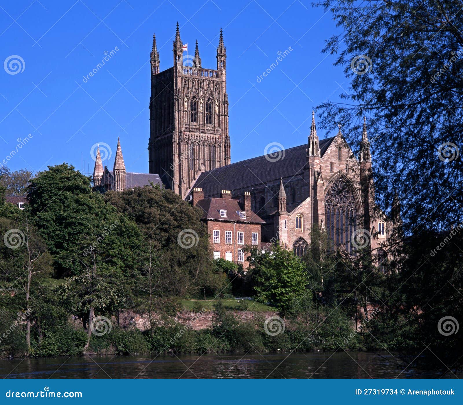 Cathedral, Worcester, UK. stock photo. Image of holiday - 27319734