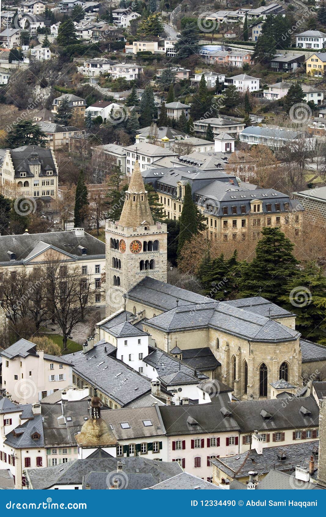 Cathedrale de Sion foto de stock. Imagem de religioso - 12334490