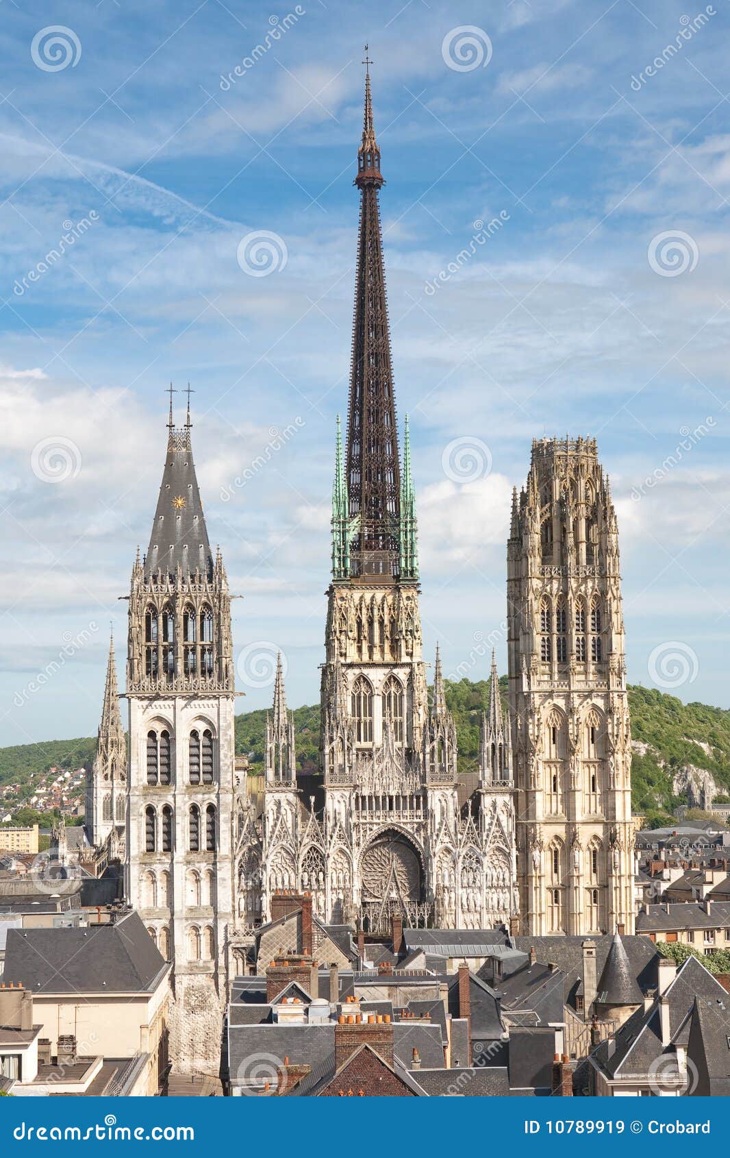 Cathedrale of Rouen - France Stock Image - Image of cathedrale ...