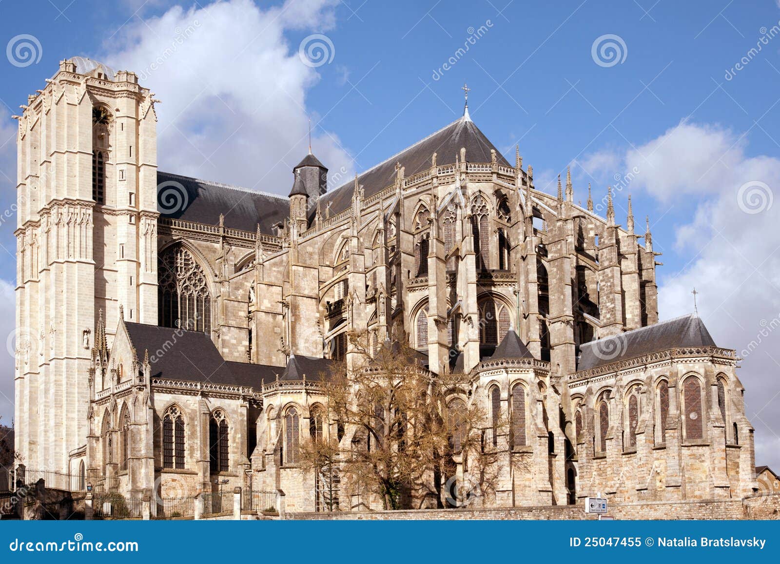 Cathedrale St-Julien Du Mans Stock Image - Image of gothic, france ...