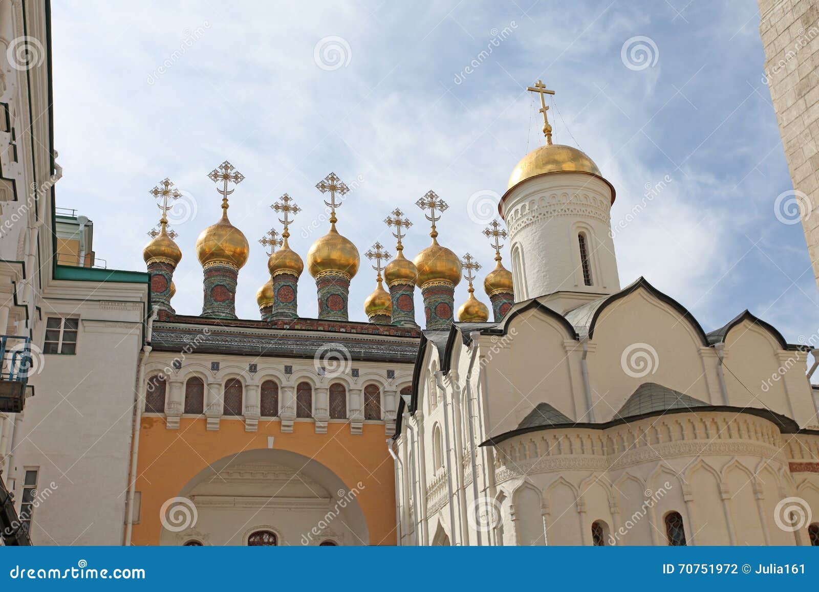 Cathedrals Inside Moscow Kremlin, Russia. Editorial Photography - Image of tourism, famous: 70751972