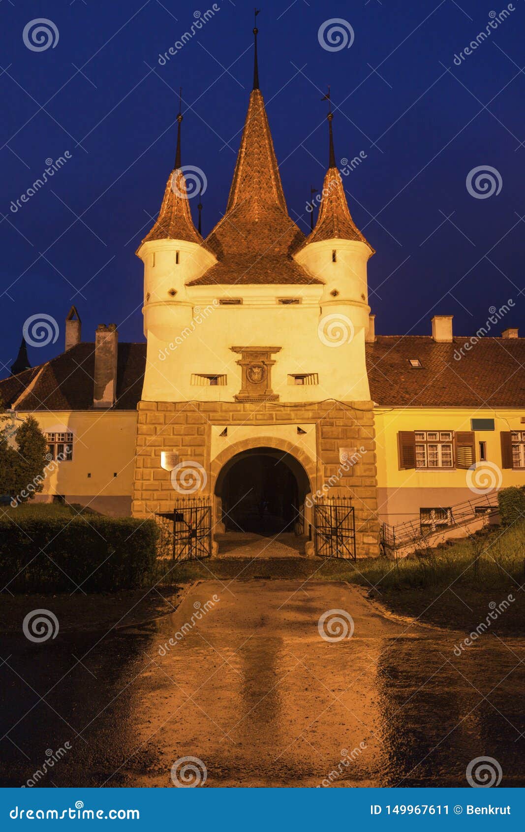 Catherine Gate in Brasov stock image. Image of landscape - 149967611