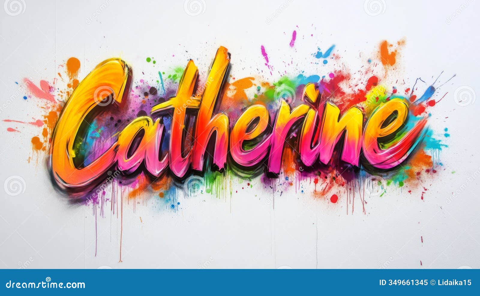 Catherine Graffiti Splash Designt Stock Photo | CartoonDealer.com ...