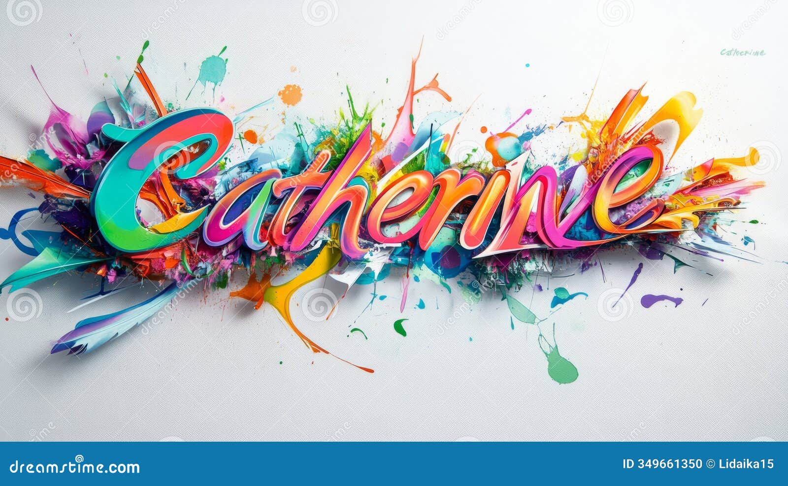 Catherine Graffiti Splash Designt Stock Photo | CartoonDealer.com ...